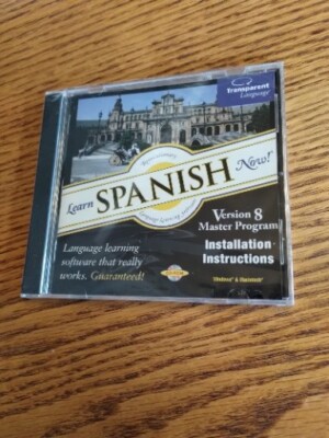 Learn Spanish Now! Transparent Language CD-ROM Version 8 Windows ...