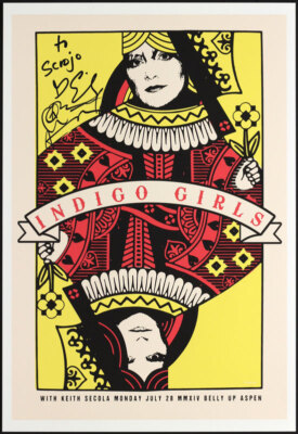 Scrojo Indigo Girls Autographed Belly Up Aspen 7/28/2014 Poster Signed ...