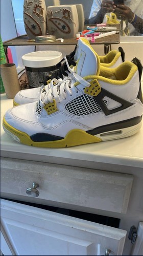 Air Jordan Retro 4s Yellow And Black In Excellent Condition | eBay