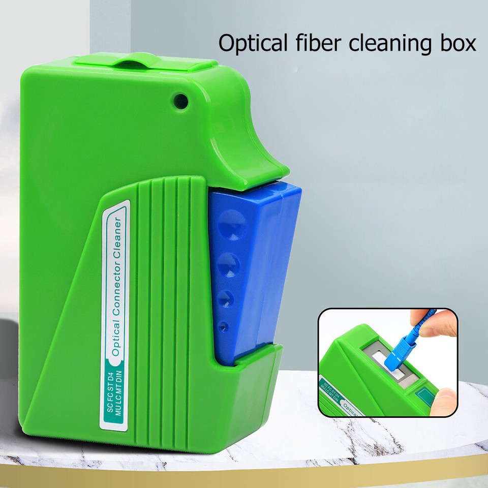 AU Optic Fiber End Face Cleaning Box Wiping Tools Pigtail Fiber Optical ...