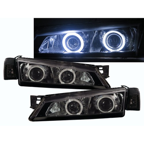Silvia S14 200SX MK2 97-98 Coupe CCFL Projector Headlight BK V2 for ...