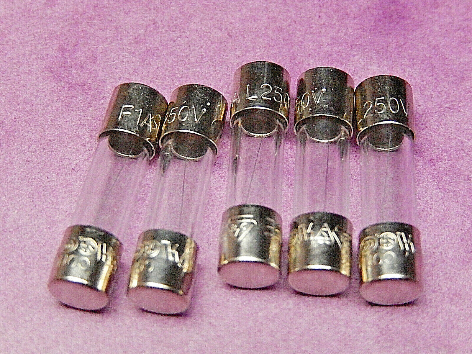 Quick Blow Glass Body Fuse SELECTION 5mm x 20mm 250V PACK of 5 or PACK ...