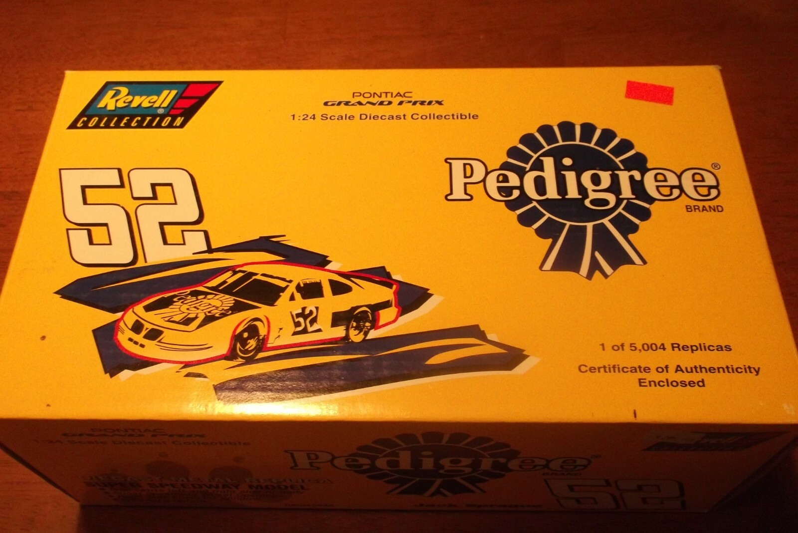 JACK SPRAGUE #52 PEDIGREE AUTOGRAPHED LIMITED EDITION 1 of 5,004 REVELL ...