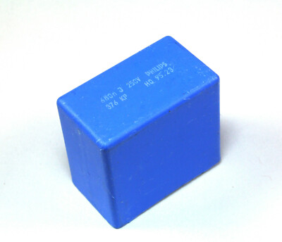 6pcs Philips Metallized Box Film Capacitor, MKT 0.68uF 250v, 10% 376KP ...
