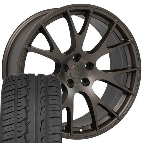 22" Rims Tires Fit Dodge RAM Hellcat Bronze Wheels Ironman Tires | eBay