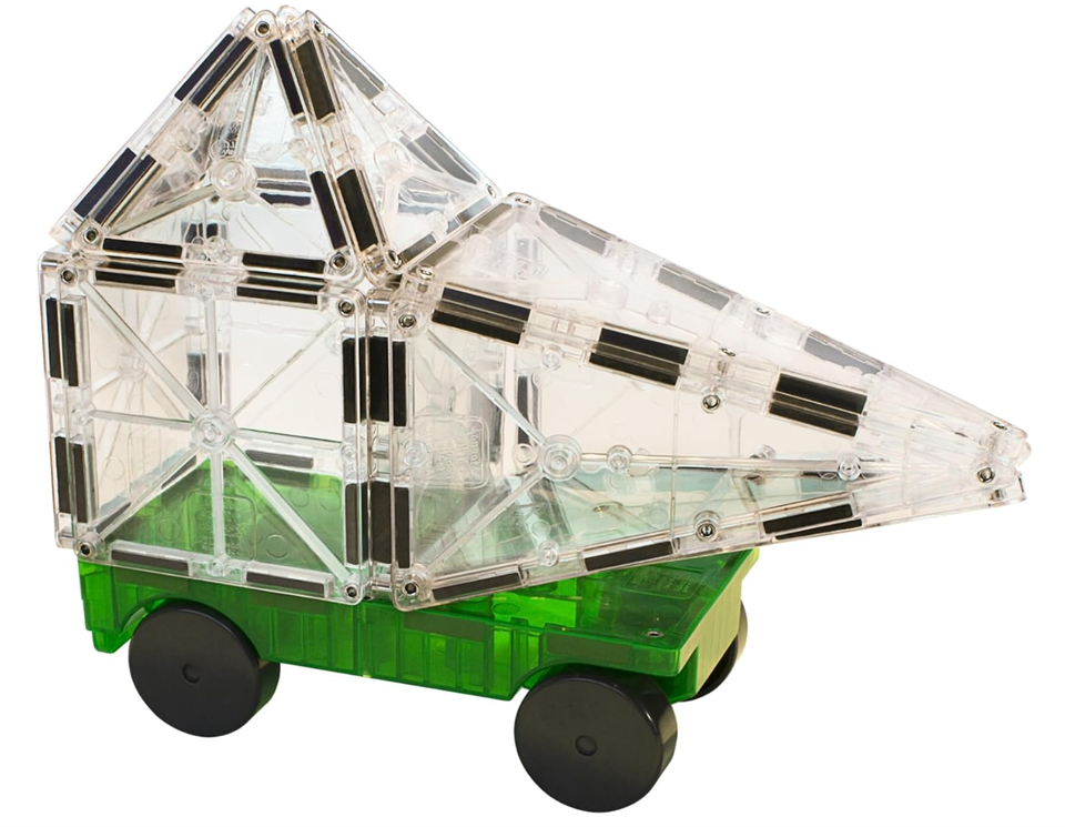 MAGNA-TILES Cars – Blue & Orange 2-Piece Magnetic Construction Set ...