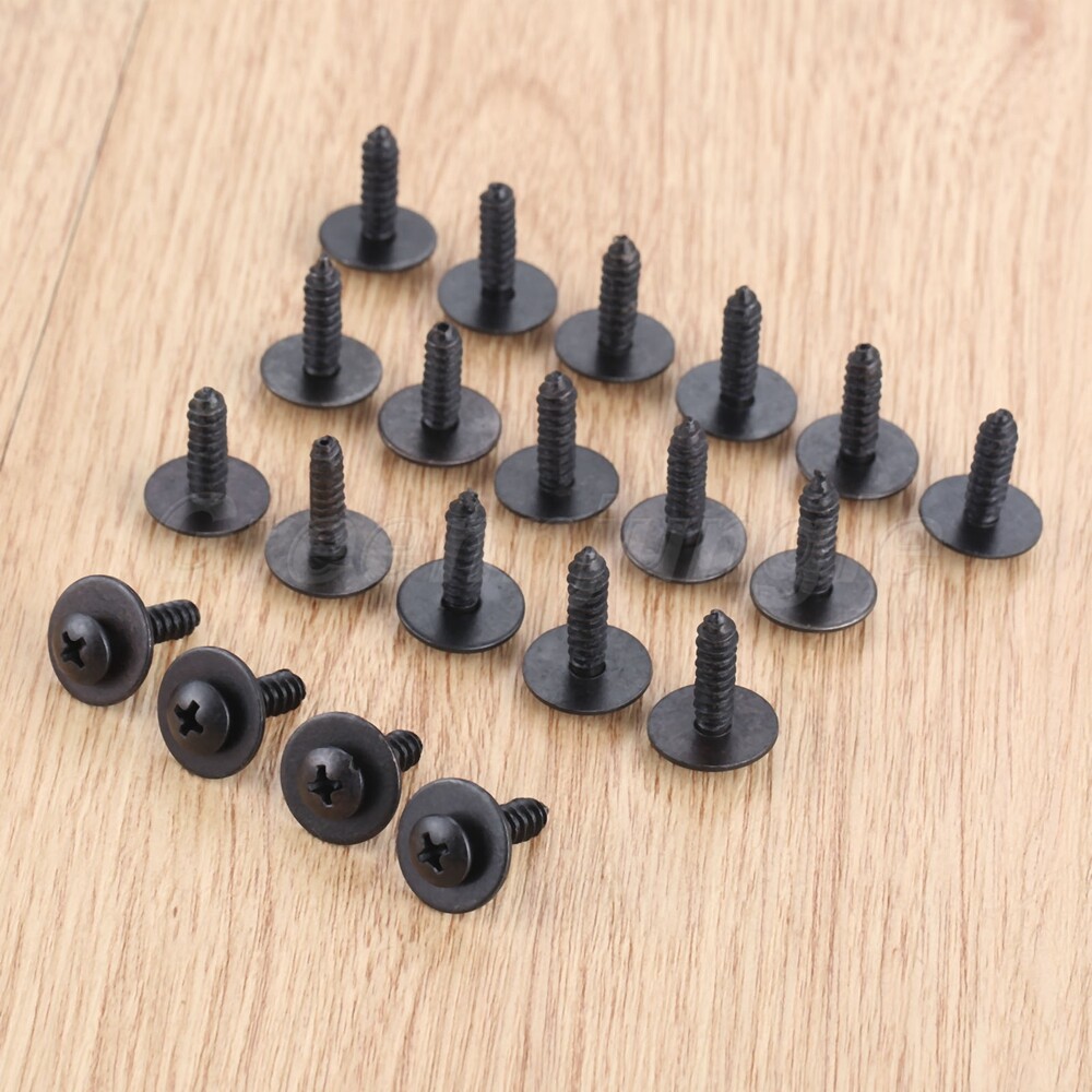 20x 6mm Car Body Fender Retainers Self Tapping Fasteners Screws Hex ...