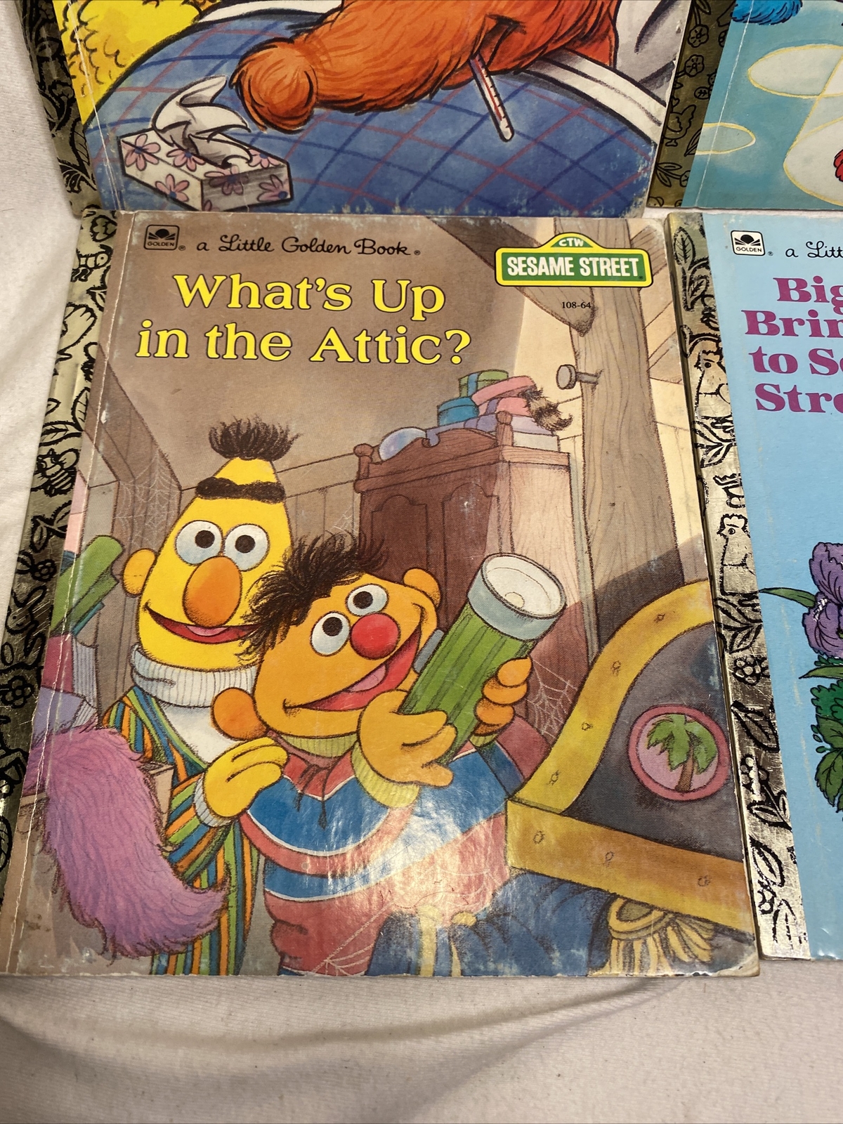 LOT 5 Sesame Street theme Snuffy Big Bird What's UP Attic A LITTLE ...