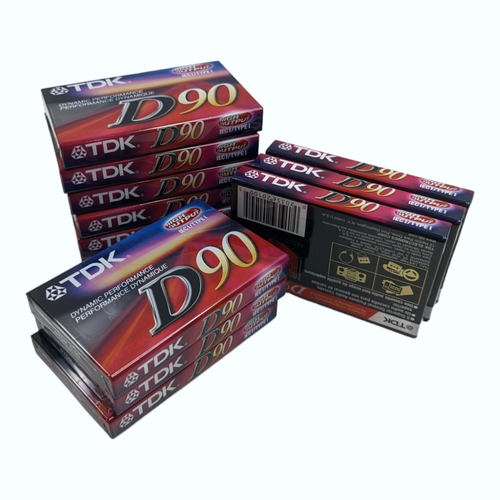 Lot of 12 -TDK D90 High Output Normal Position Cassette Blank Tapes ...