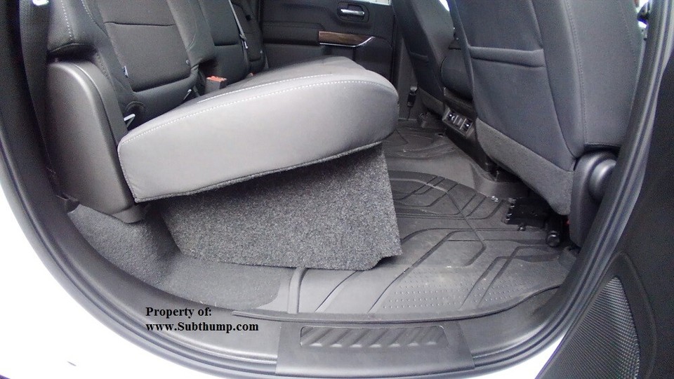 2019-2024 Silverado/Sierra Crew Cab Dual 12 Downfire Sub Box With Amp ...