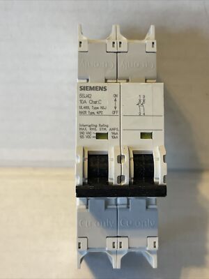 Siemens 5SJ42 10A Circuit Breakers 5SJ4210-7HG42 Type NSJ 754554959870 ...