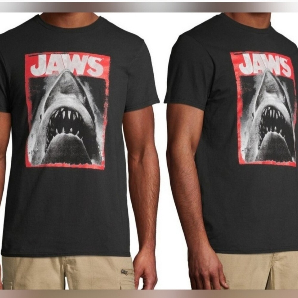 Universal City Studios Jaws Classic Poster Short Slee… - Gem