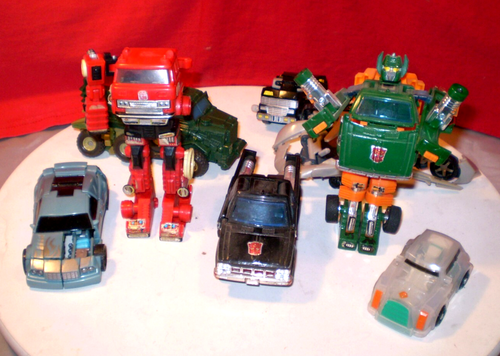 HUGE TRANSFORMER AUTOBOT DECEPTICON ROBOT LOT G1 HOIST TRAILBREAKER ...