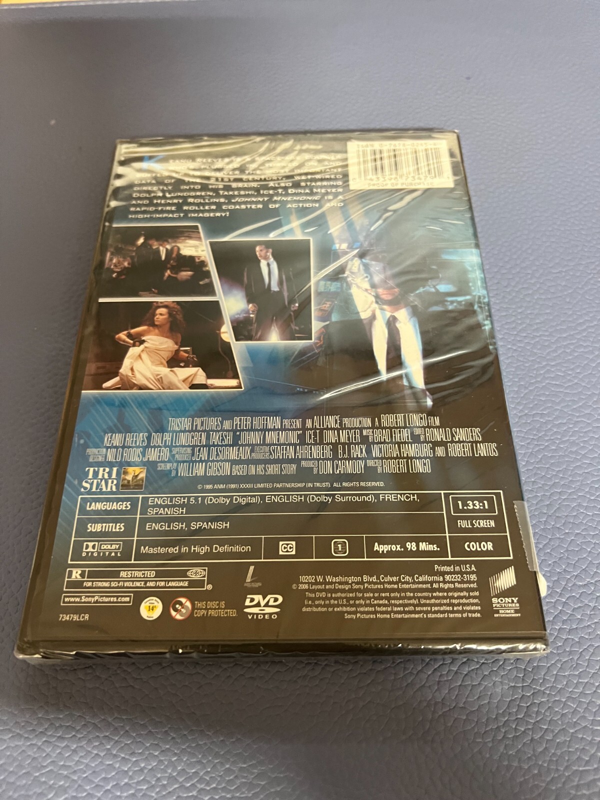 Johnny Mnemonic (DVD, 1997, Keep Case Closed Caption) for sale online ...