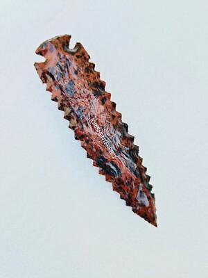 Rare Carved Mahogany Obsidian Sharp Arrowheads Handmade Crystal Healing ...