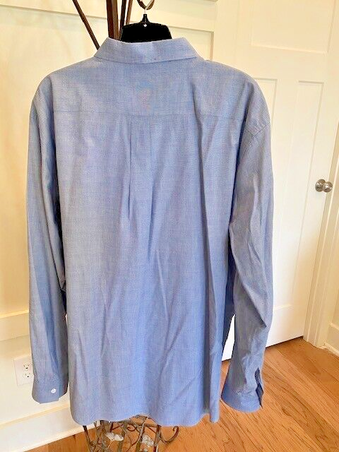 Croft & Barrow 3XLT Men's L/S Button Down Shirt Blue Easy Care 3XL Tall 3X Mint! | eBay