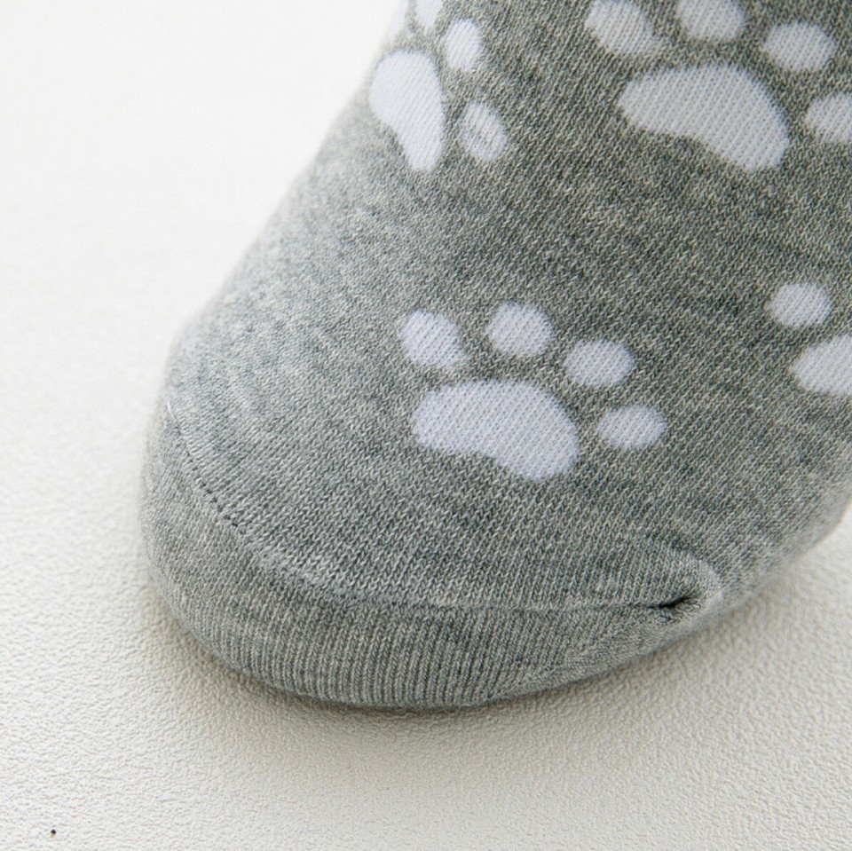 Candy Color Cat Footprints Socks Cute Women Cotton Socks Warm Lovely ...