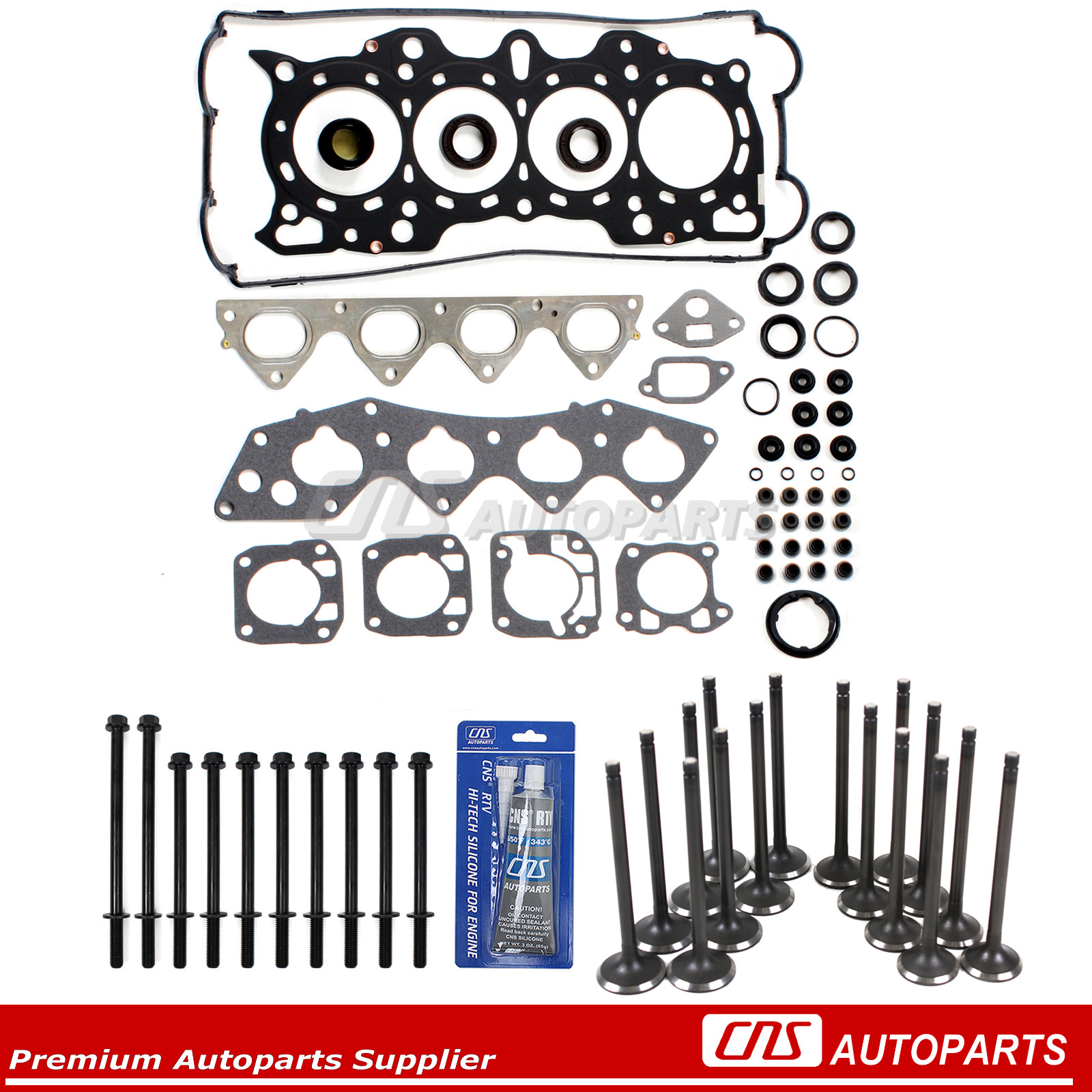 Fits 90-01 Acura Integra Head Gasket Set Bolts Valve kits B18B1 B18A1 ...