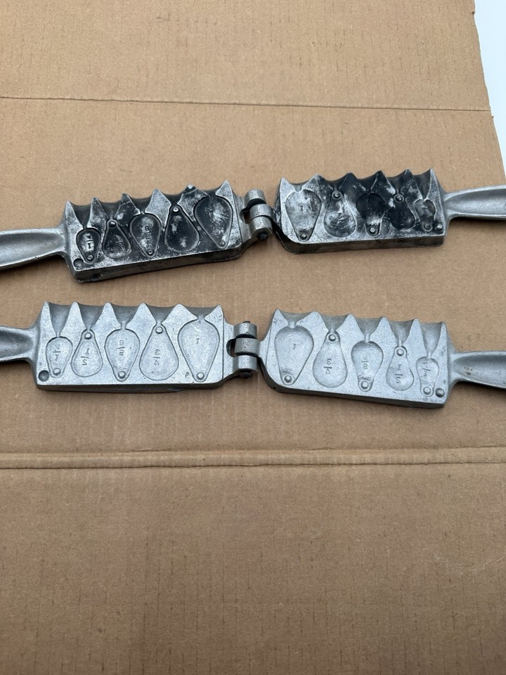C Palmer Hot Pot Sinker Weight Lead Molds with Lead Ingot 101 151 201 ...