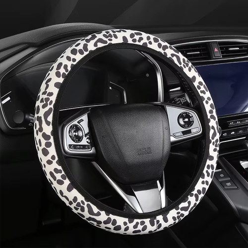 Universal Steering-Wheel Cover Fashion Leopard Car Elasticity Steering ...