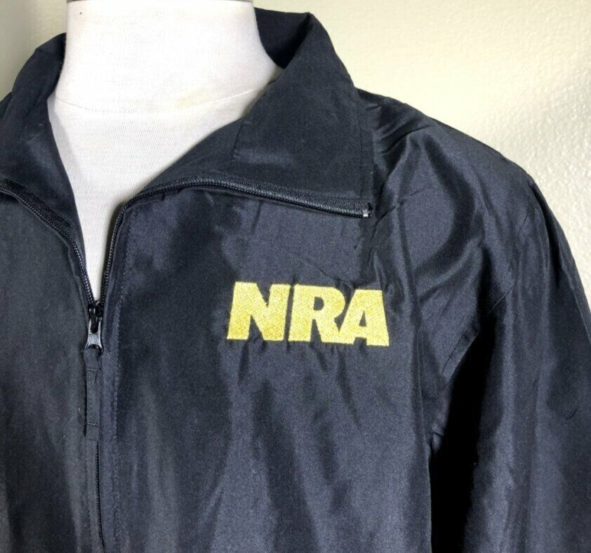 NEW! NRA National Rifle Association Black Jacket Windbreaker w/Eagle ...