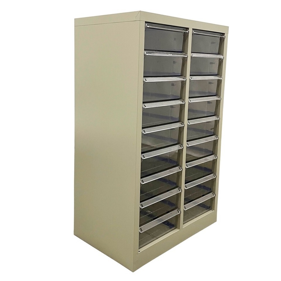 18 Drawer File Cabinets Parts Storage Bins Shelving Keys Paper Storage ...