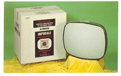 TV TELEVISION PICTURE TUBE 1950's Ad Card Imperiale Electronics Cathode ...