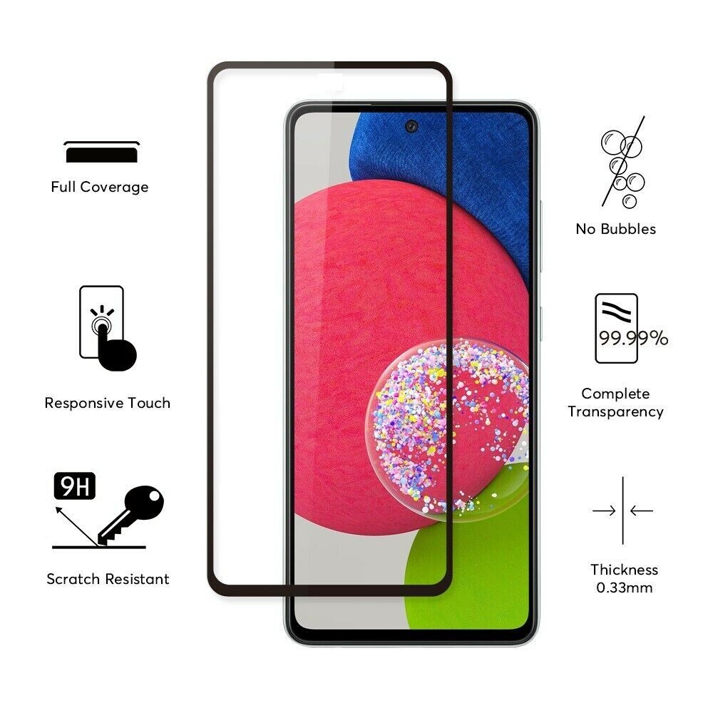 For Samsung Galaxy A54 5G 9D Full Tempered Glass Screen Protector Cover ...
