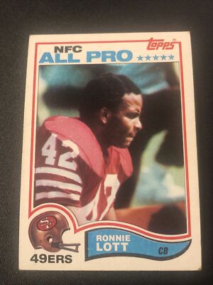 1982 Topps Ronnie Lott Rookie #486 EX+ | eBay