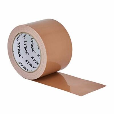 3" x 25 yd 7.5 Mil Thick Tan Duct Tape PE Coated Weather Resistant (2. ...