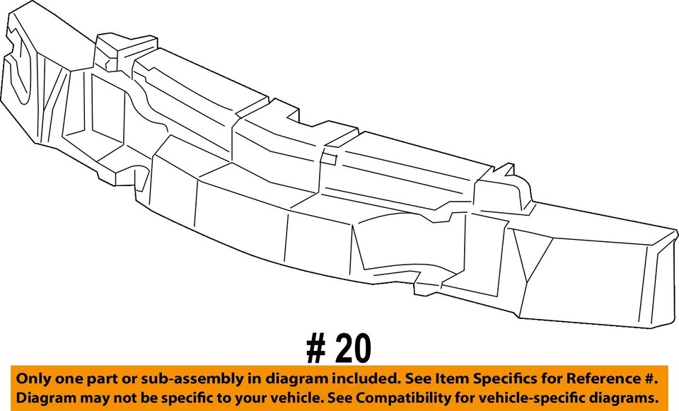 Cadillac GM OEM 13-16 XTS Front Bumper Grille-Absorber 23215500 | eBay