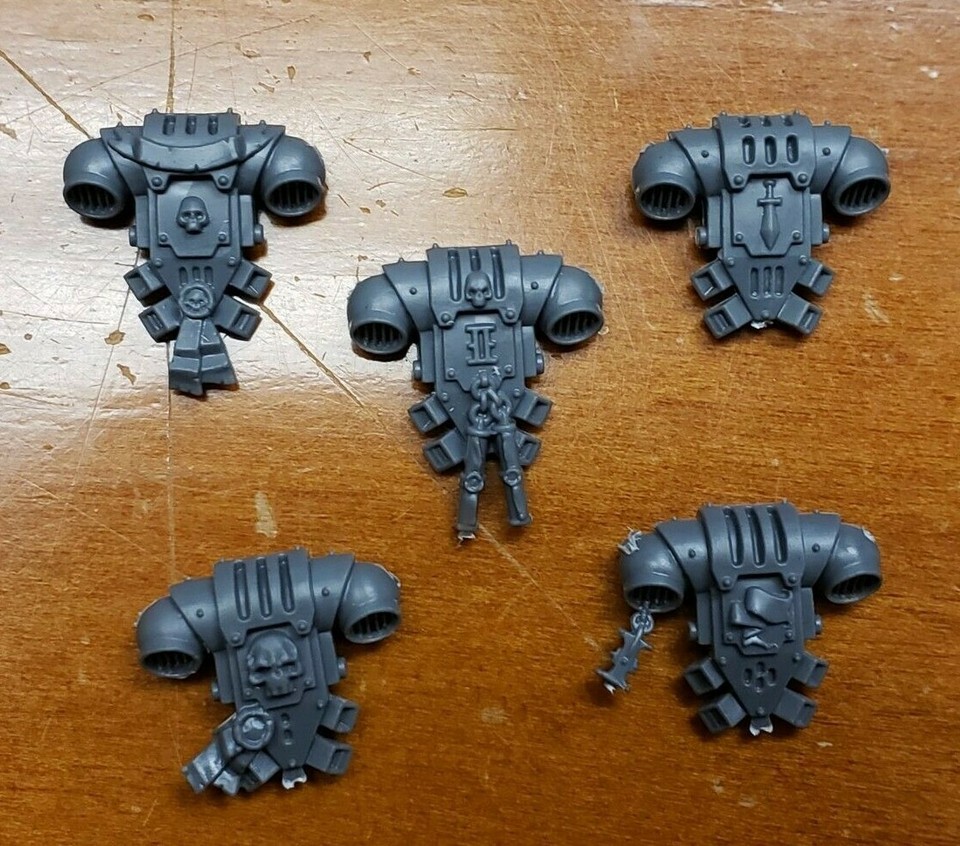 Warhammer 40k Grey Knight Bits Strike Squad Engraved Backpacks x5 | eBay