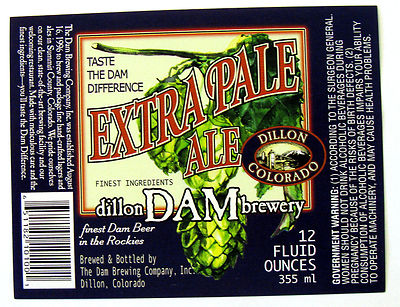 The Dam Brewing Co EXTRA PALE ALE beer label CO 12oz | eBay