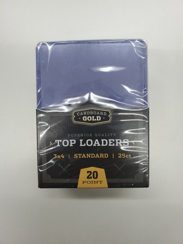CardBoard Gold Regular 3" x 4" Top Loaders (25ct) - Rigid Card 20pt ...