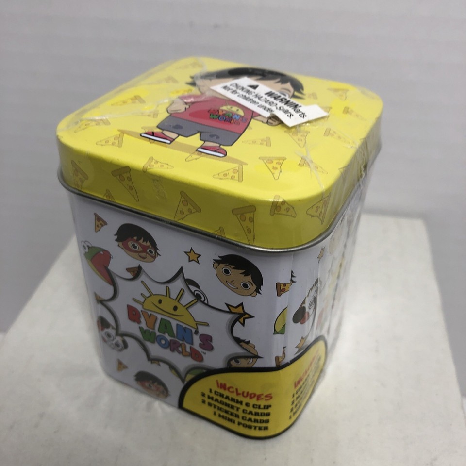 Ryan's World Activity Set Yellow Tin | eBay