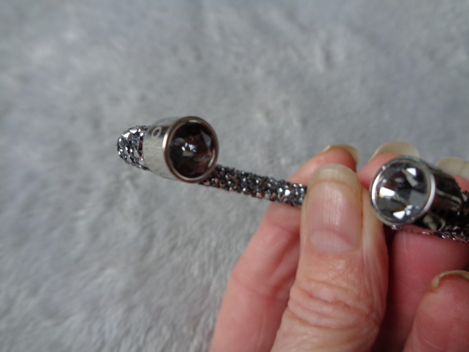 swarovski silver tone ends cluster bracelet size s | eBay UK