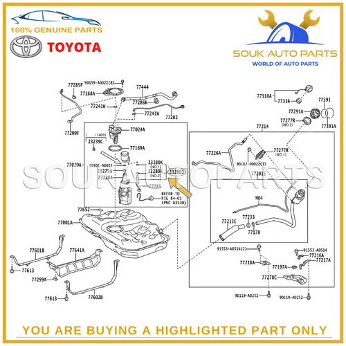 23280-38020 Genuine Toyota FUEL PRESSURE REGULATOR ASSY 2328038020 OEM ...