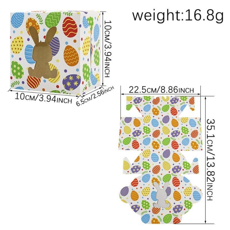 Pack of 24 Window View Rabbit Boxes for Easter Random User Friendly ...