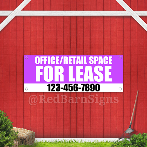 Office/Retail Space for Lease Indoor Outdoor Vinyl Banner Design | eBay