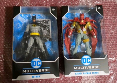 McFarlane DC Multiverse Azrael Batman Armor Knightsend Red & Batman ...