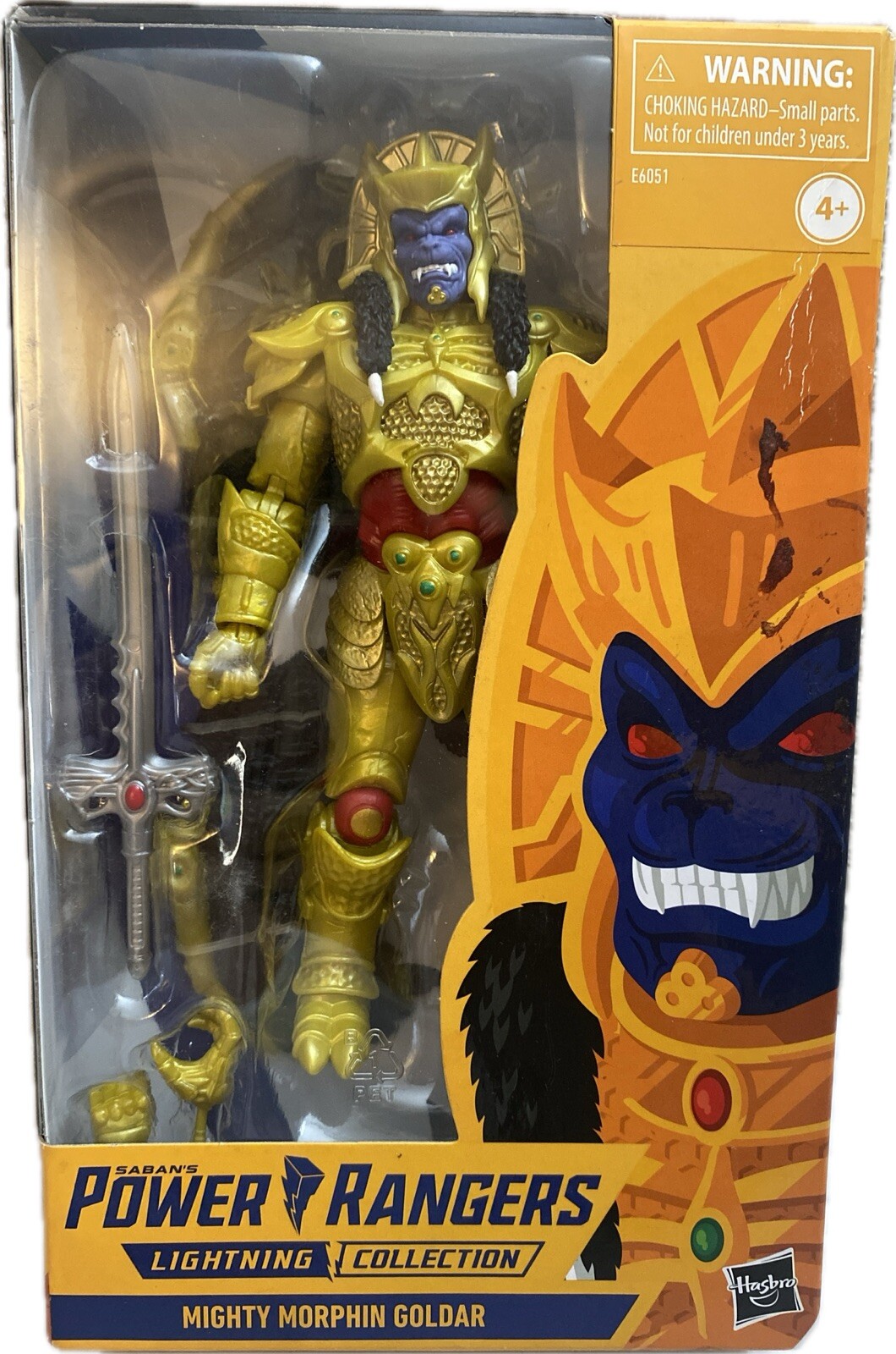 Power Rangers Lightning Collection Mighty Morphin Goldar Action Figure ...