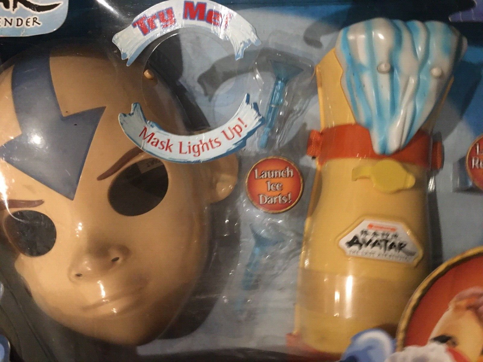 Avatar Aang Last Airbender Waterbending Blaster Mask Set Cosplay Mattel ...