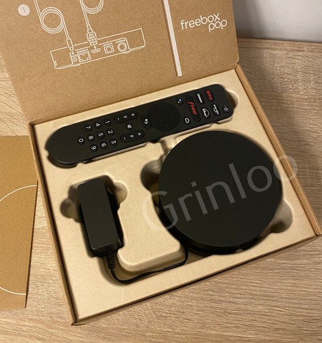 Freebox Pop + Télécommande + Alimentation - NEUVE - Décodeur Free ...