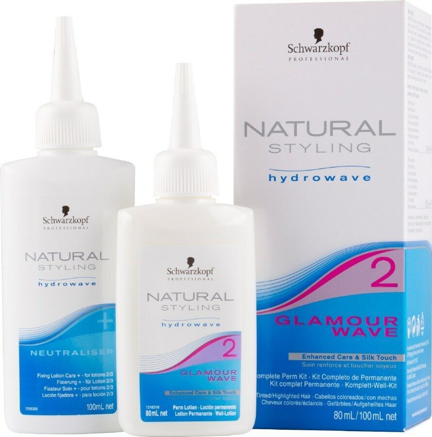 Schwarzkopf Natural Styling HydroWave Glamour Wave Perm Kit 2 for sale ...