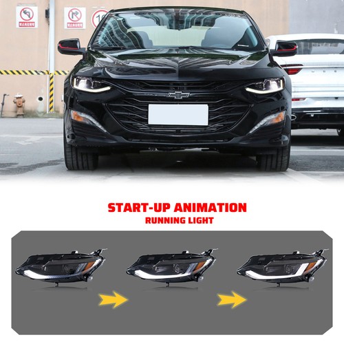 LED Front Headlights Sequential Indicator Lamps For Chevrolet Malibu ...