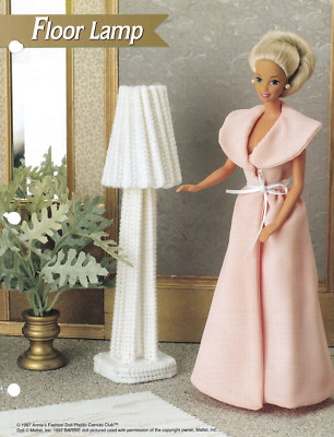 Plastic Canvas FLOOR LAMP Fashion Doll Furniture Pattern & Instructions ...
