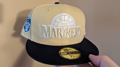 Exclusive Seattle Mariners 7 5/8 Ty Mathis Fitted Hat Vegas Gold Hero Hatstop | eBay