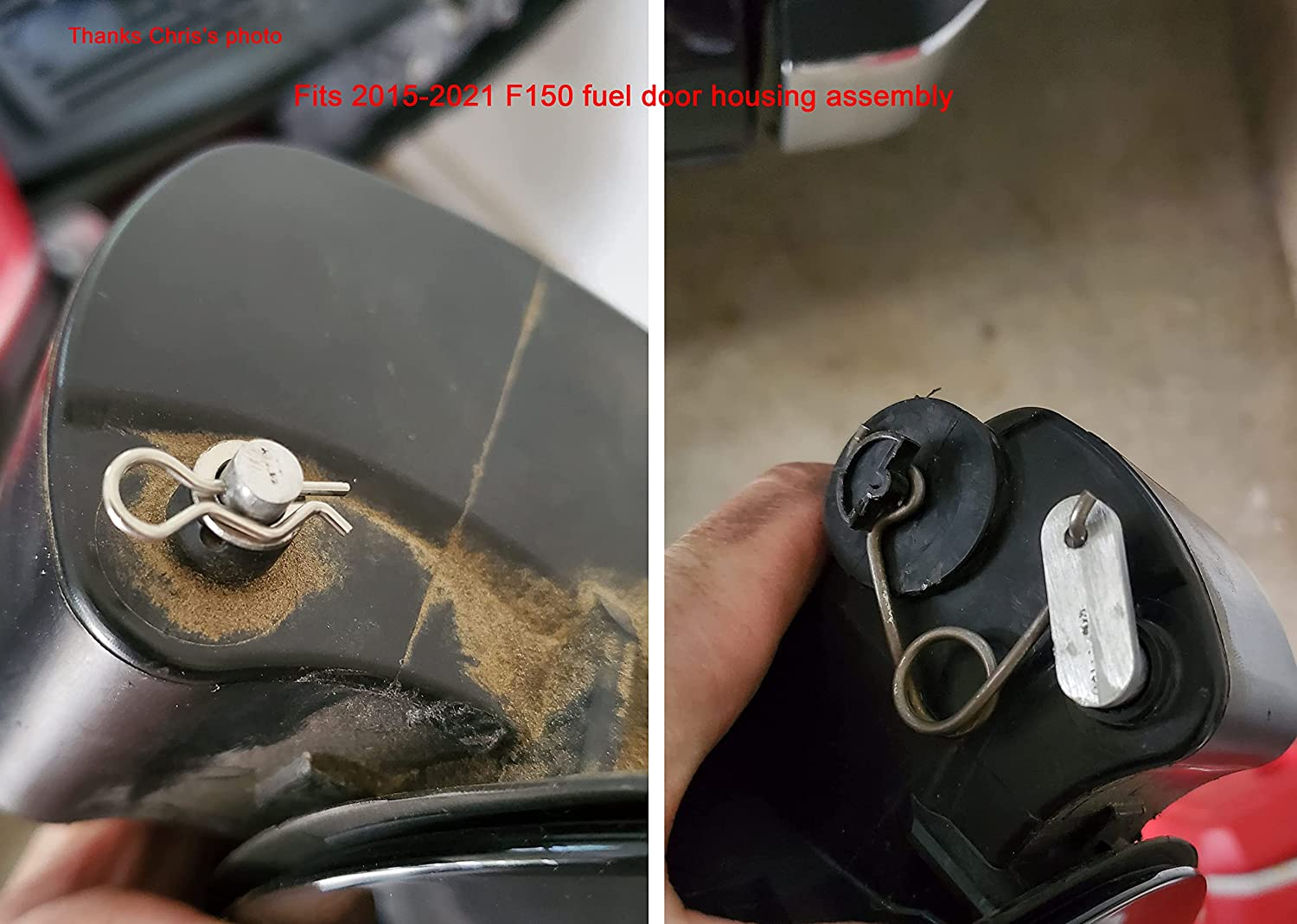Gas Tank Fuel Door Permanent Repair Hinge Latch Kit Gas Cap Fix 2009 ...
