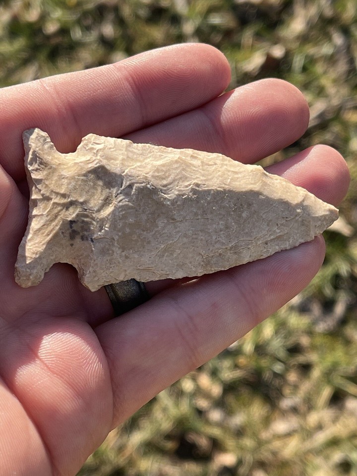 archaic side notch arrowhead Illinois Authentic Native American ...