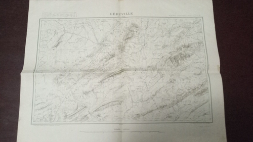 CARTE GEOGRAPHIE VINTAGE -GERYVILLE-CHOTT CHERGUI -ECH 1/2 00.000-1903 ...